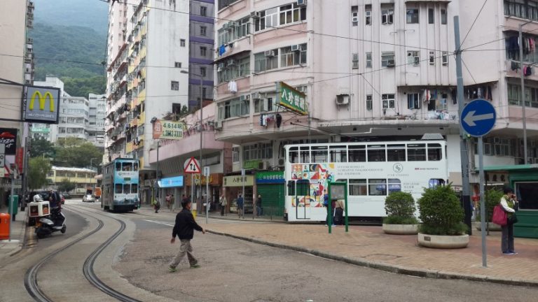 Riding the Ding Ding Tram in Hong Kong - MyTravelGENO